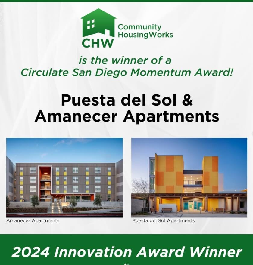CHW Wins 2024 Circulate San Diego Momentum Innovation Award for ...